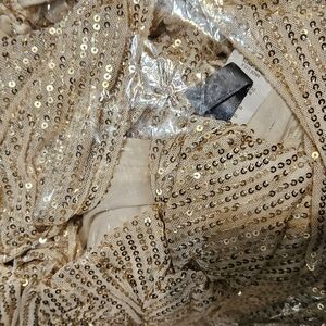 Identity | Dresses | Identity Sexy Elegant Gold Sequins Halter Dress ...